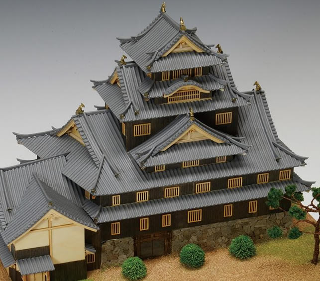 Okayama Castle, Japanese Castle Model Kits, by Woody JOE
