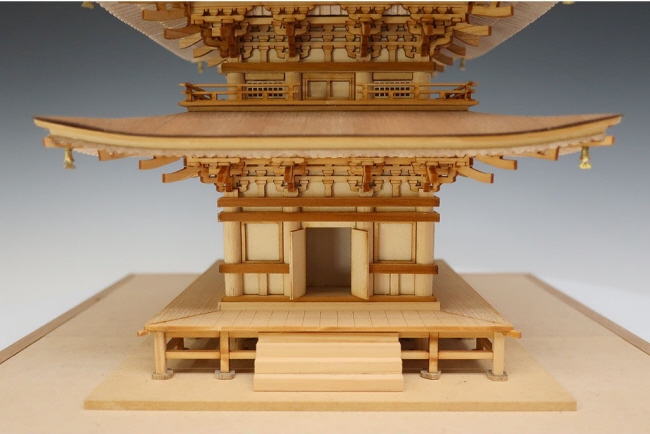 Hagurosan Five Story Pagoda, Wooden Japanese Temple Model Kits, by ...