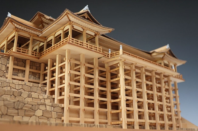 Kiyomizudera, Wooden Japanese Temple Model Kits, by Woody JOE