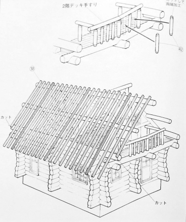 Direct from Japan. Log Cabin Build Model Kits, by Woody JOE