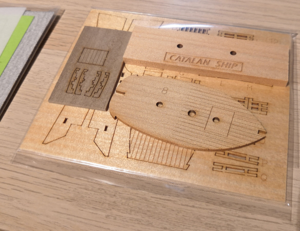 CATALAN SHIP Mini Ship Series, Wooden Sailing Ship Model Kits, by Woody JOE