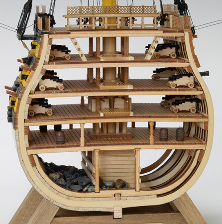Victory CROSS SECTION / Anchorage Type, Wooden Sailing Ship Model Kits ...
